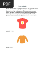 La Ropa en Espanol 30 Nombres de Prendas de Vestir Imprimible | PDF