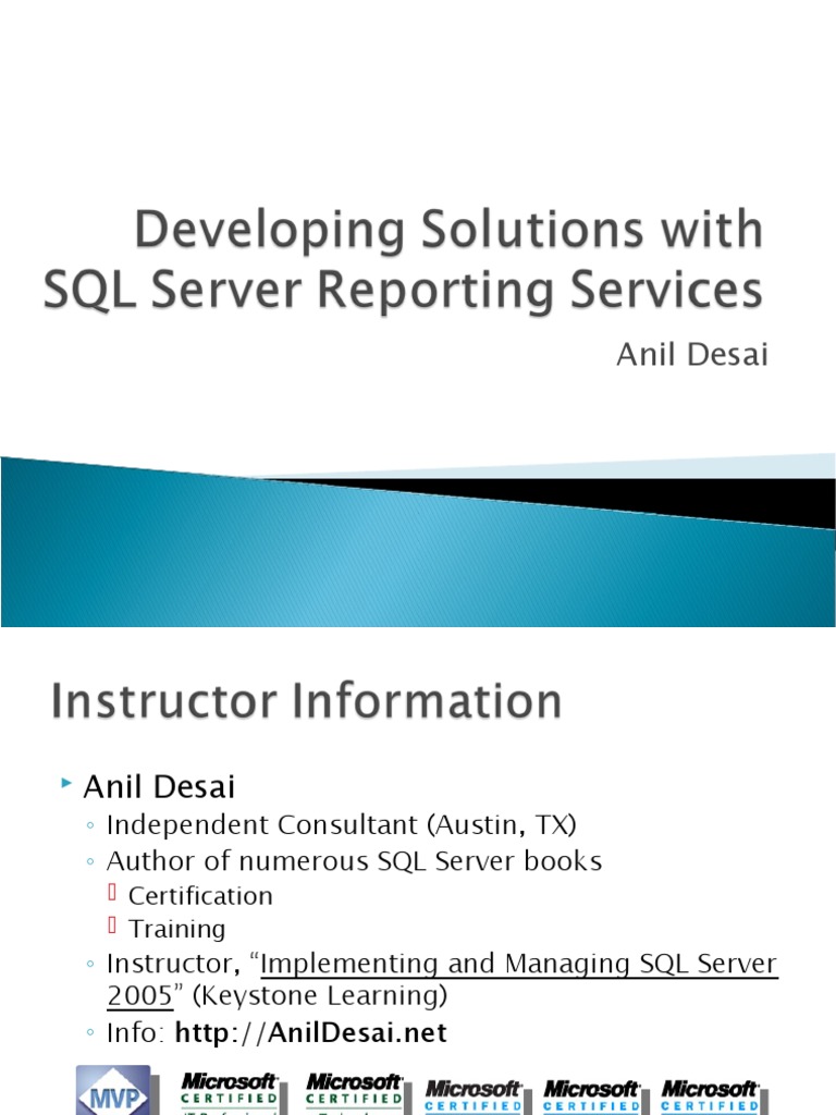 SQL Server 2005 Reporting Guide | PDF | Microsoft Sql Server | Databases
