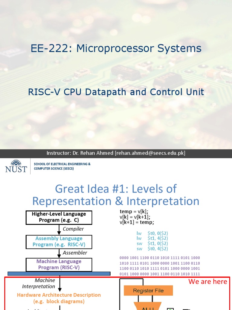 L25 - Datapath Design - p1 | PDF | Central Processing Unit | Logic Gate