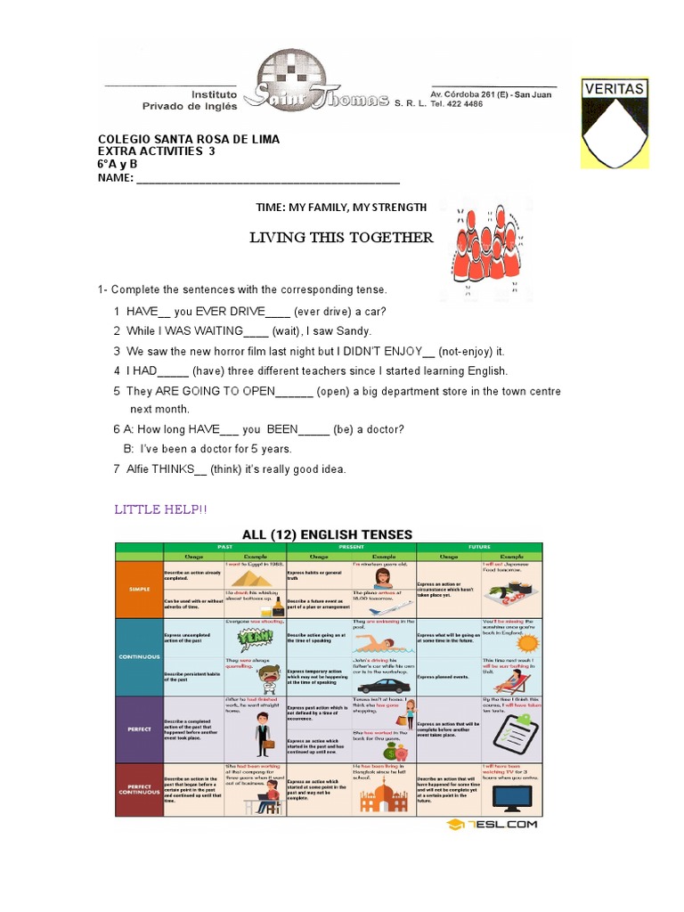 Extra Activities for 6th Grade Students | PDF