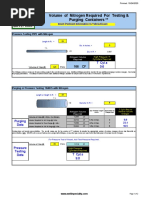 Calculation Nitrogen Consumption For Nitrogen Blanketing | PDF
