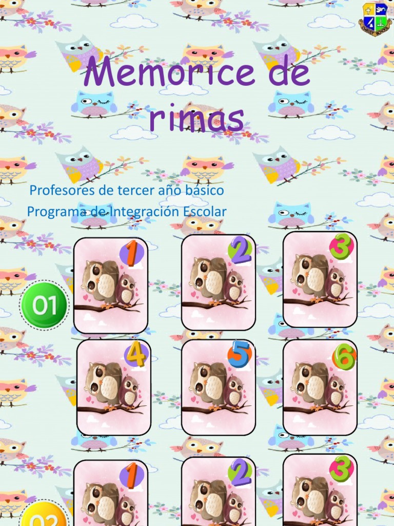 Rimas para Tercer Año Básico | PDF