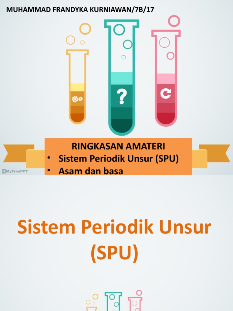 Rangkuman Materi Sistem Periodik Unsur (Spu), Serta Asam Dan Basa | PDF