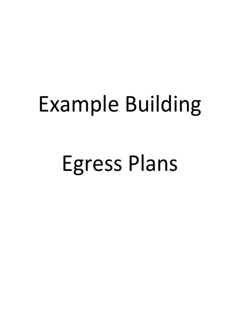 Building Egress Plans | PDF