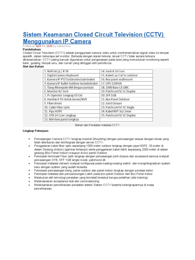 CCTV | PDF