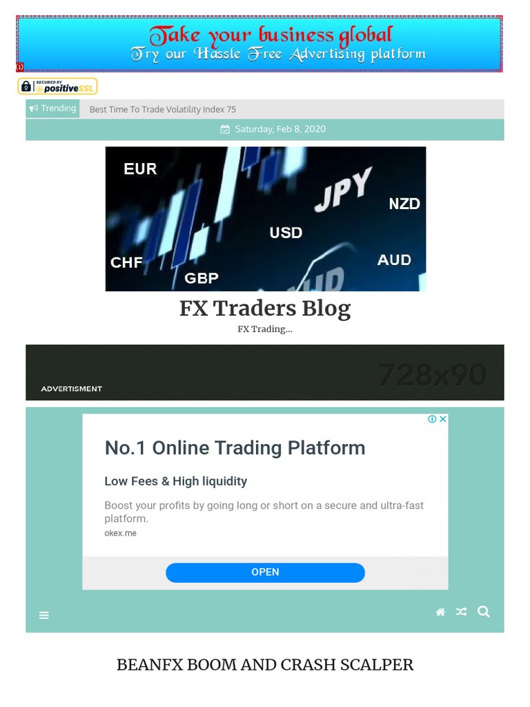 BeanFX Boom Et Crash Scalper - Blog Des Traders FX | PDF | Foreign Exchange Market | Financial ...