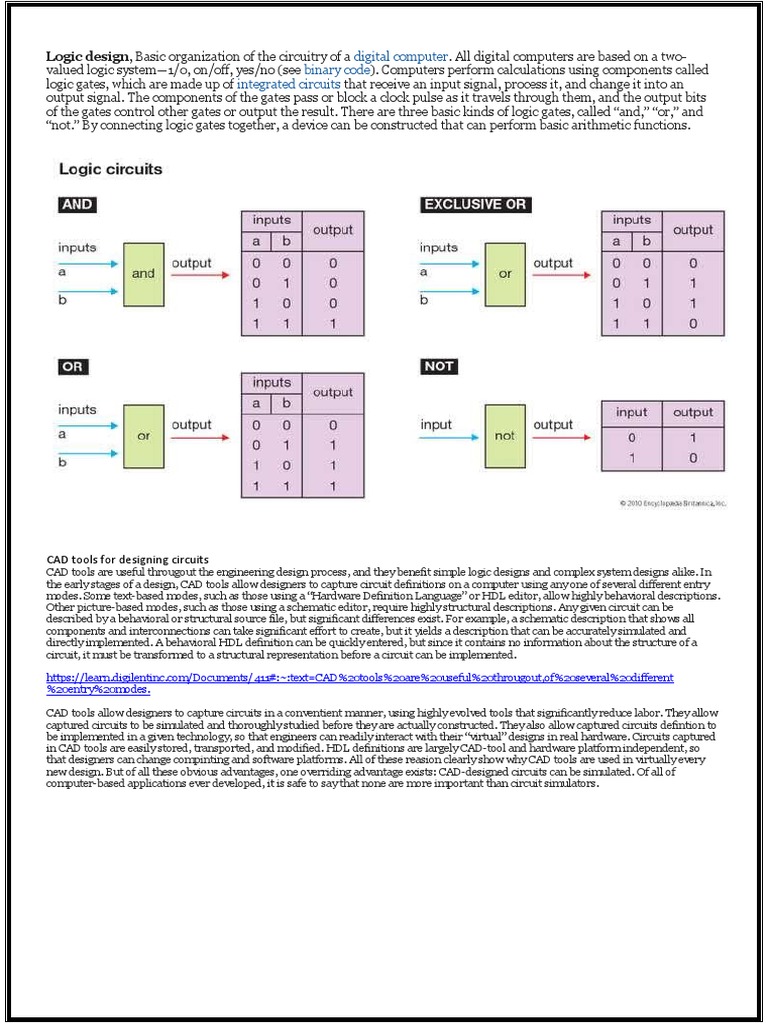 Logic Design | PDF | Electronic Circuits | Hardware Description Language