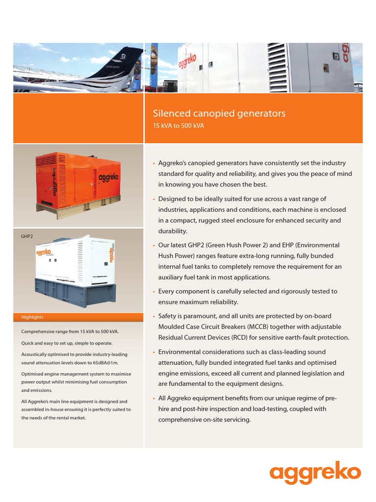 Diesel Generator Information Sheet | Download Free PDF | Reliability ...