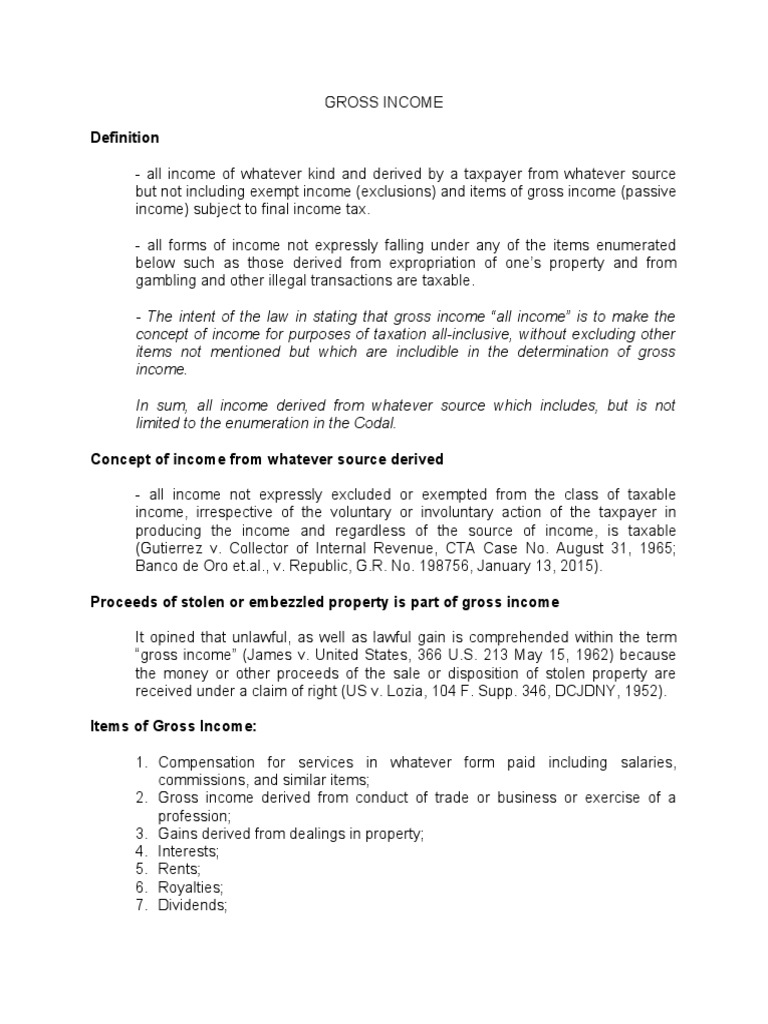 Gross Income Report | PDF | Gross Income | Employee Benefits