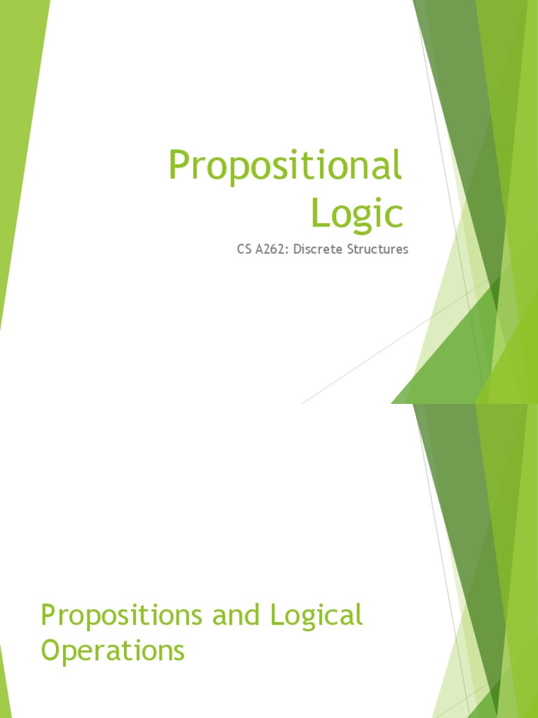 02 Propositional Logic Equiv PDF | PDF | Contradiction | If And Only If
