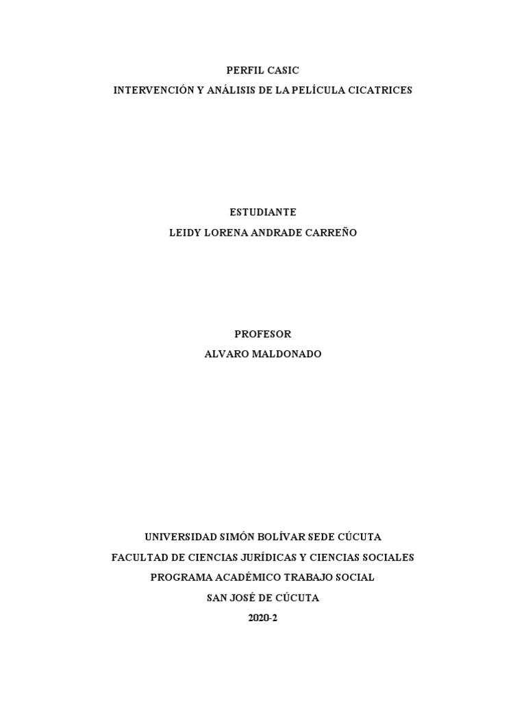 Perfil Casic | PDF | Depresión (estado de ánimo) | Ansiedad