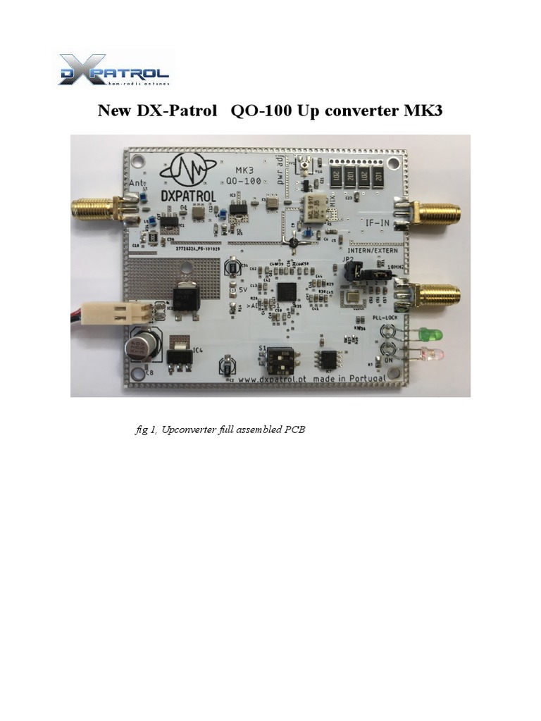New DX-Patrol QO-100 Up Converter MK3: Fig 1, Upconverter Full ...