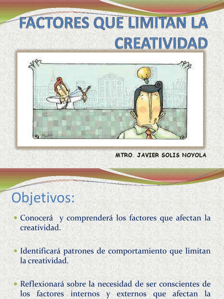 Bloqueos que Limitan la Creatividad | PDF | Creatividad | Conceptos ...