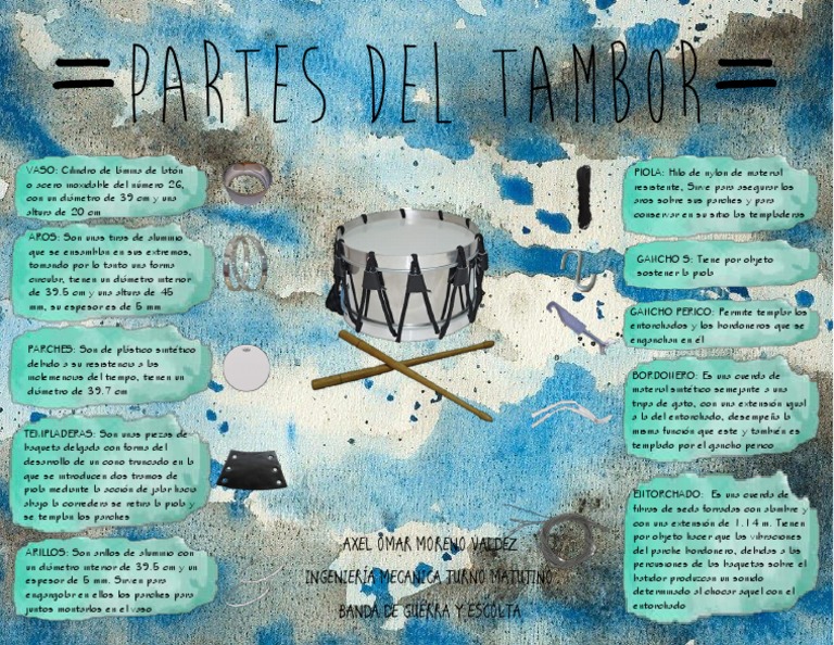 Infografia Partes Del Tambor M20050163 PDF | PDF | Sintético y plástico ...