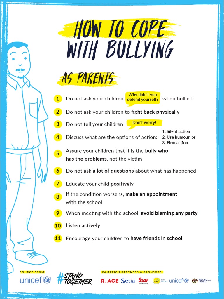As Parents: How To COPE WITH Bullying | PDF