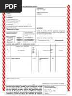 Dangerous Goods Declaration Form | PDF | Dangerous Goods | Cargo