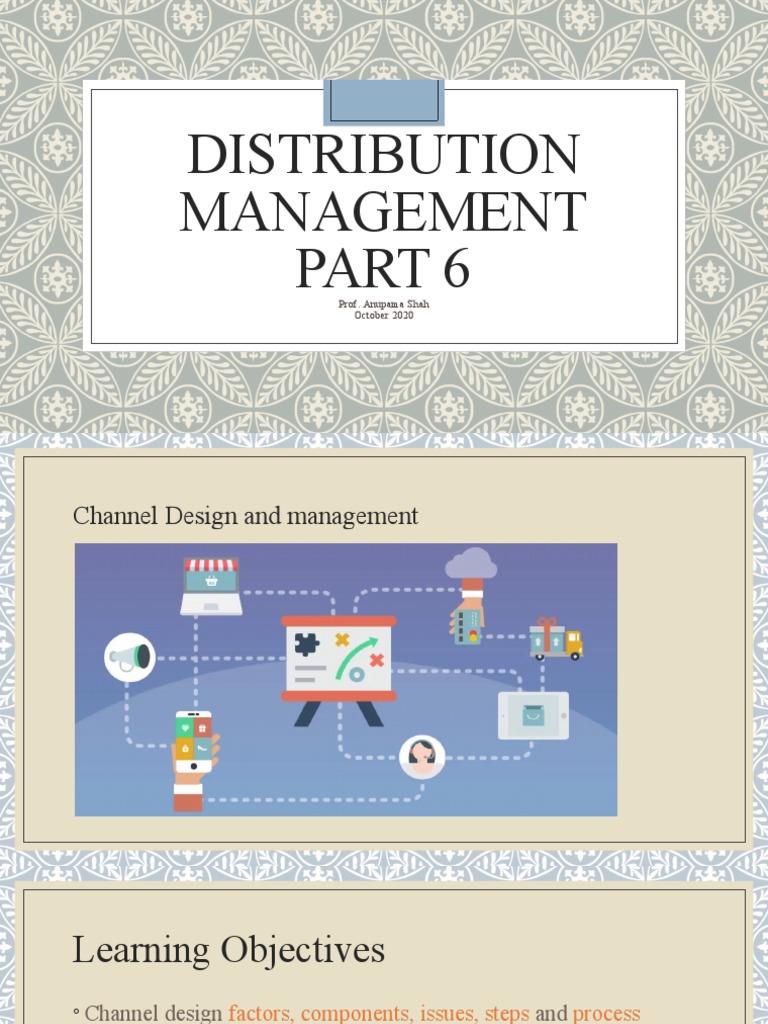 Channel Design and Management Strategies | PDF | Retail | Sales