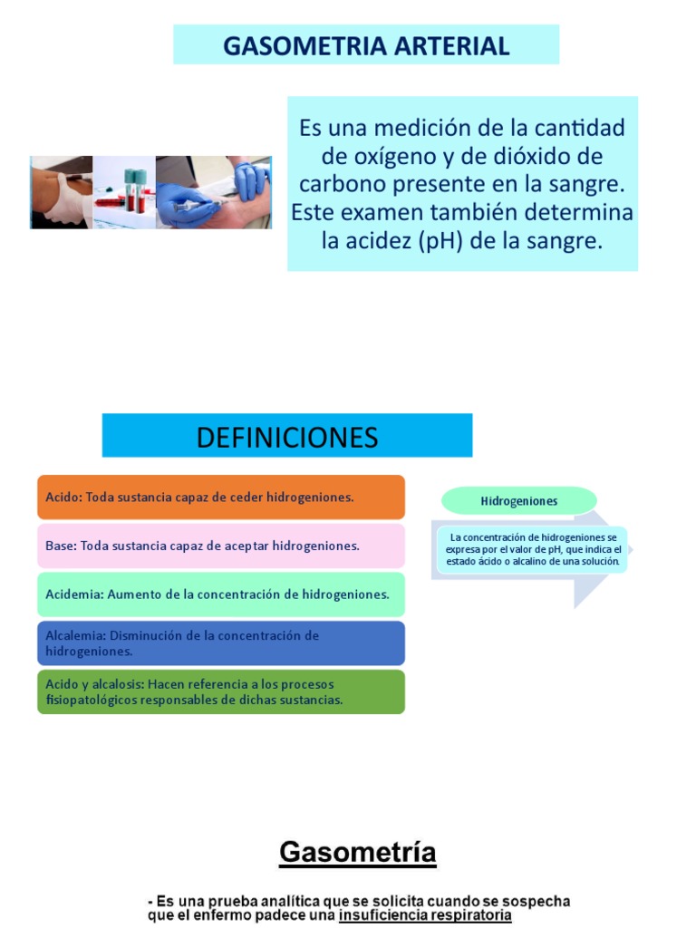 GASES ARTERIALES - Gasometria | PDF | Fisiología | Medicina de Cuidados ...