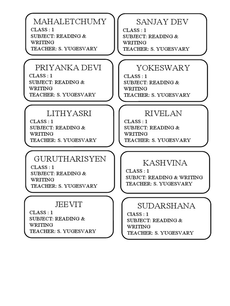 Label Nama | PDF | Language Arts & Discipline | Religion & Spirituality