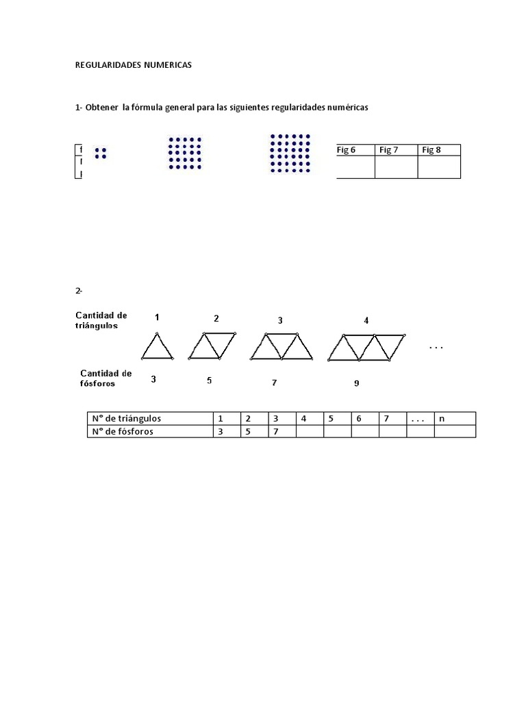 Regularidades Numericas | PDF
