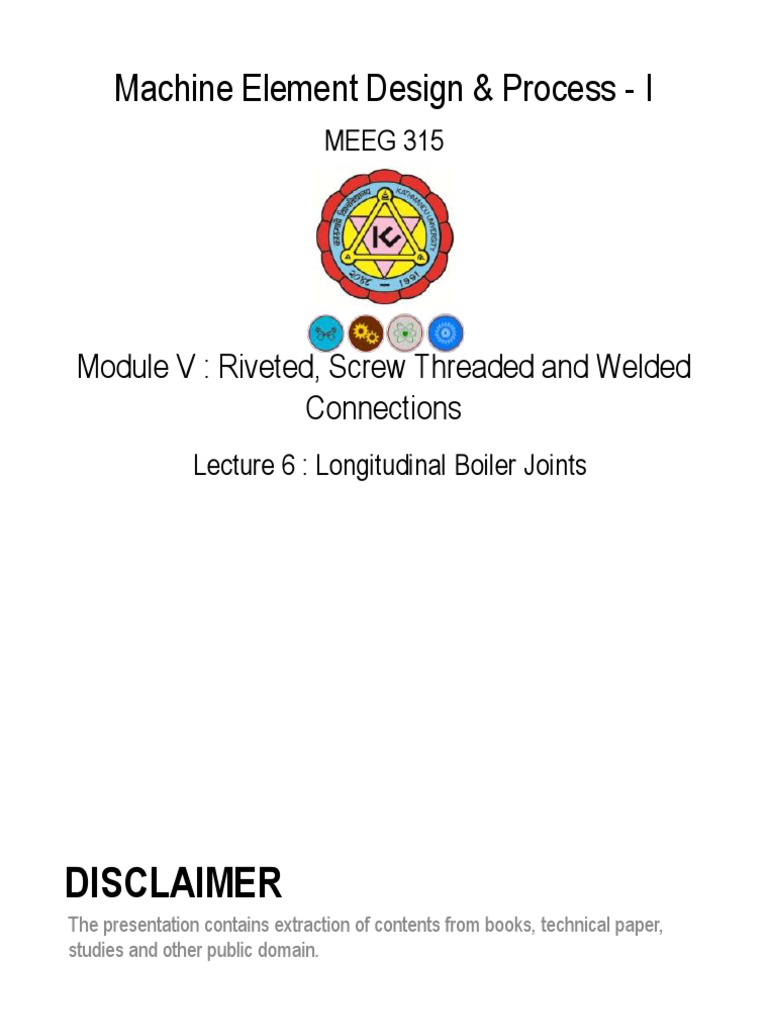 Boiler Joint Design Guide | PDF | Boiler | Rivet