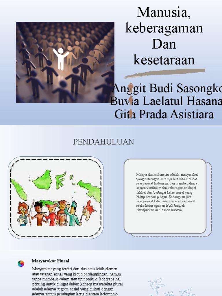 Kel 5 Isbd 1B Modul 5 Manusia, Keberagaman, Dan Kesetaraan | PDF | Ilmu Sosial