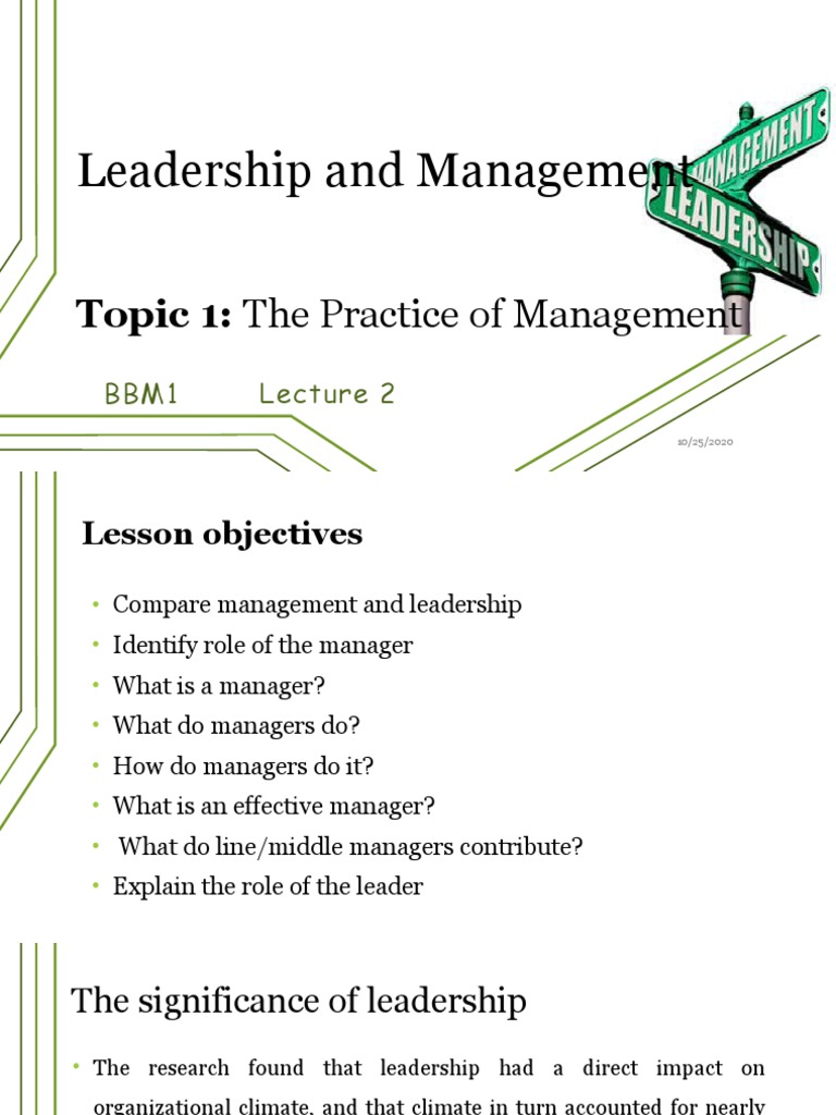 1.2the Practice of Management | PDF | Leadership | Social Psychology