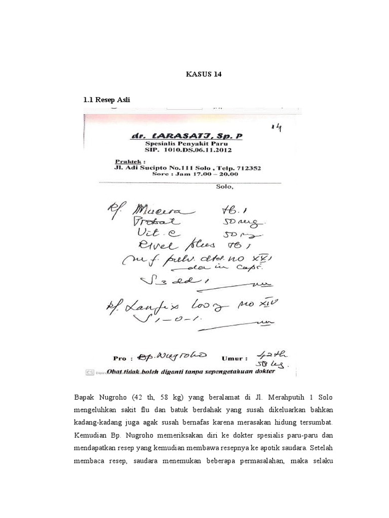 Contoh Tugas PCD Komunikasi Resep | PDF