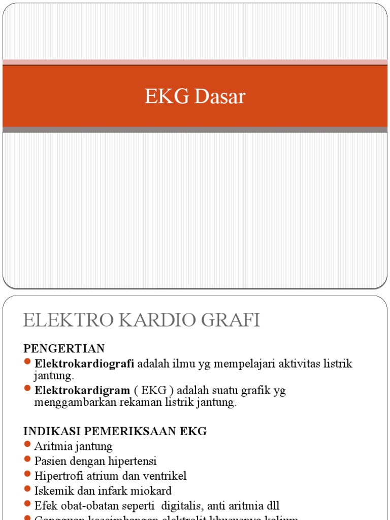 EKG Dasar Dan Cara Interpretasi | PDF