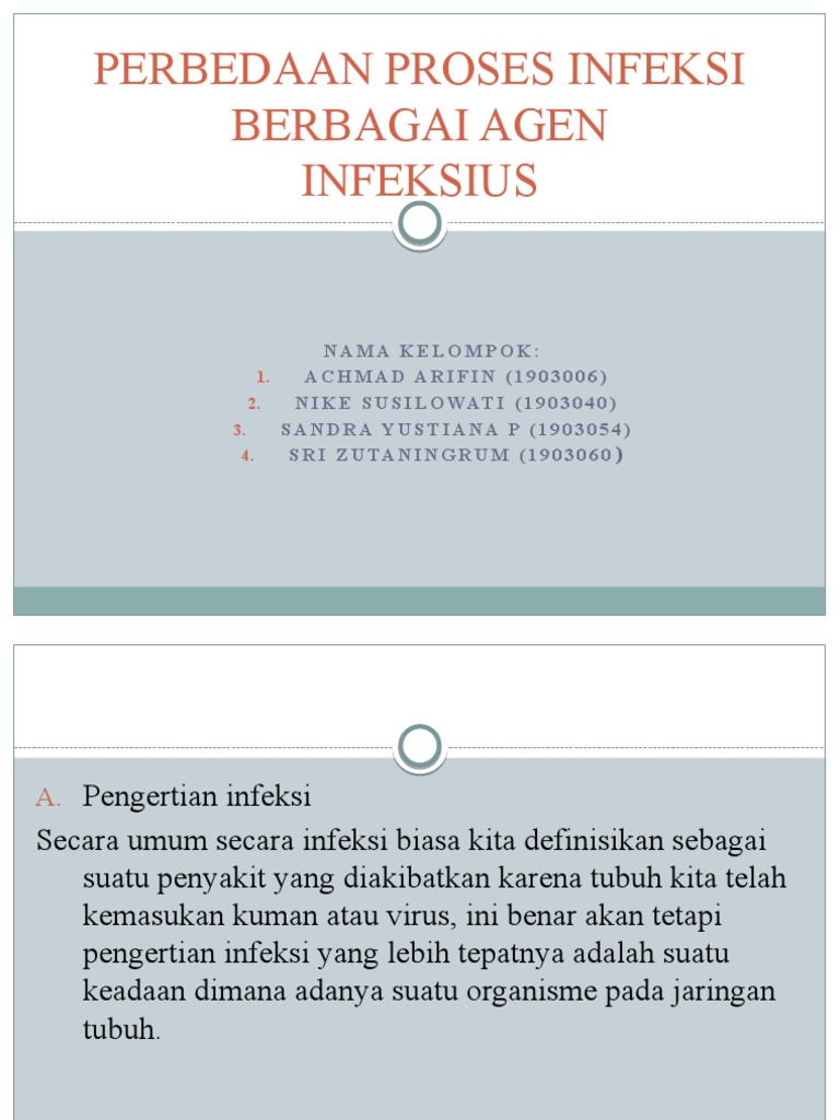 Proses Infeksi dan Agen Penyebabnya | PDF | Sains & Matematika