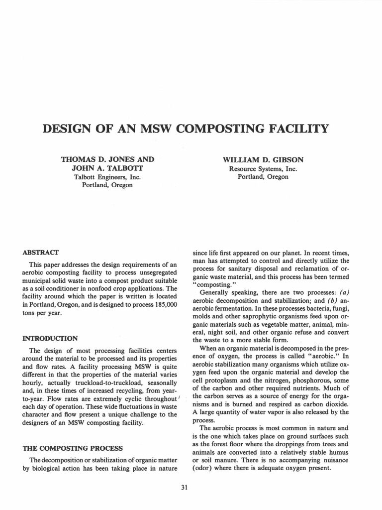 Compost Manufacturing Facility | PDF | Municipal Solid Waste | Compost
