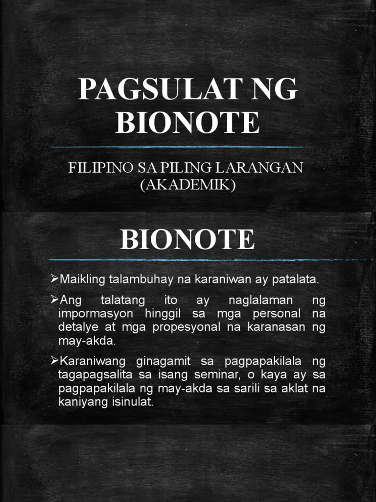 Aralin 4-Bionote | PDF