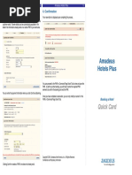 Amadeus Gds Basic Hotel Cryptic Commands Quick Card | PDF | Credit Card | Service Industries