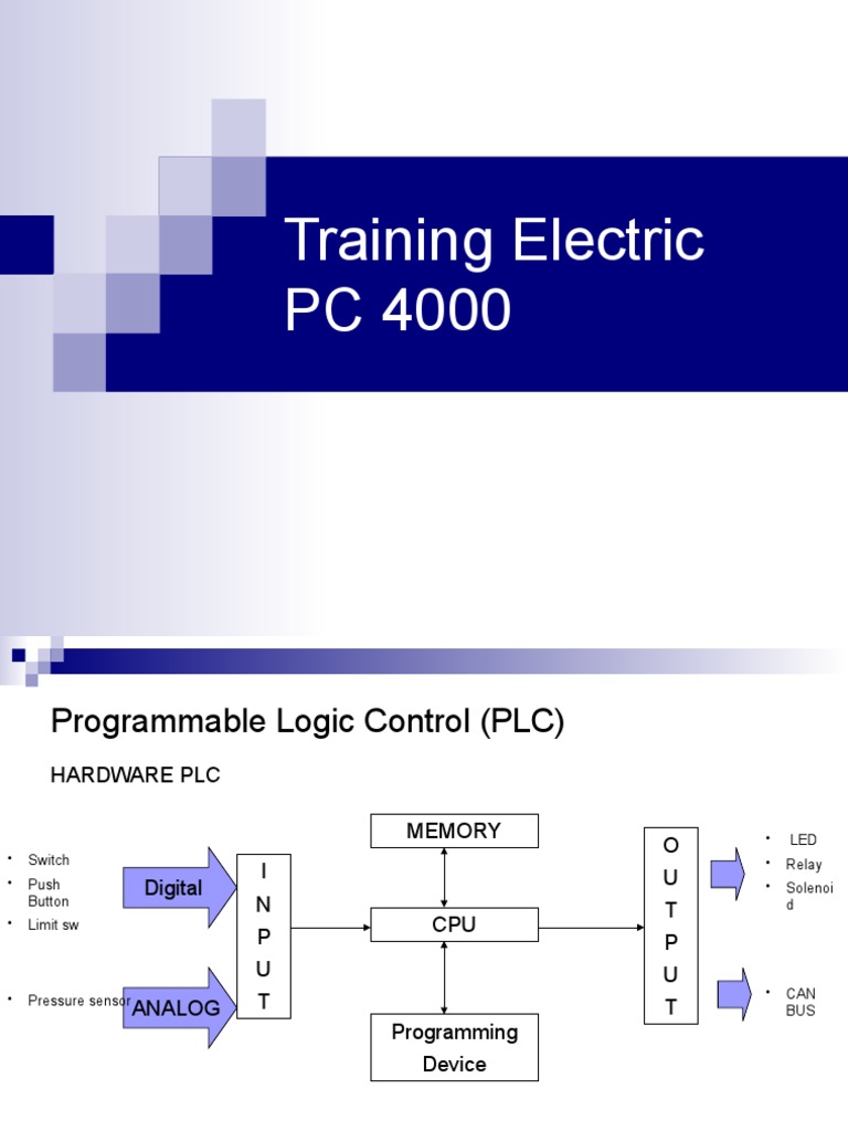 PLC Training - PPSX | PDF | Programmable Logic Controller | Switch