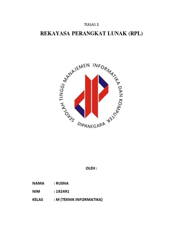 Tugas1 192491M Rusna PDF | PDF