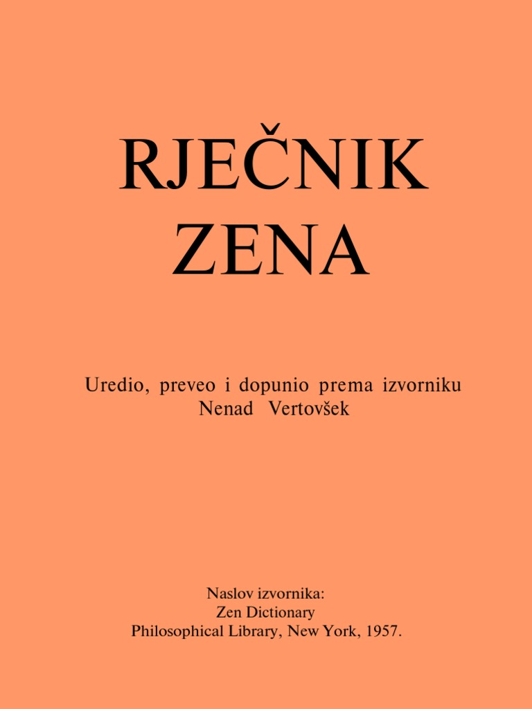 Rjecnik Zen-A | PDF