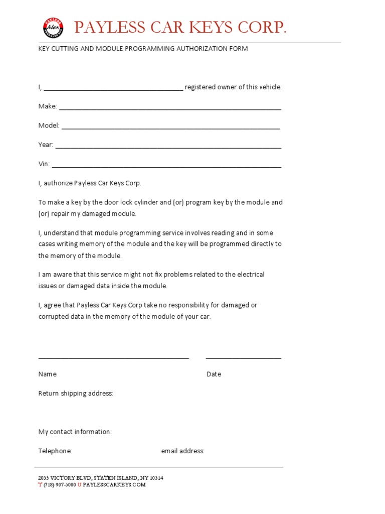 Payless Car Keys Corp.: Key Cutting and Module Programming ...