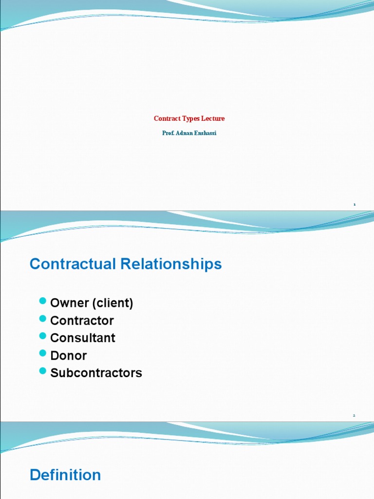 Contracts Types | PDF | Civil Law (Legal System) | Business
