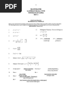 Rumus Matematik SPM 2021 | PDF