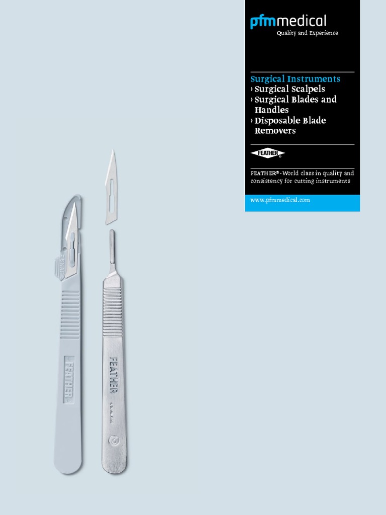 PB2304EN Catalogue FEATHER Surgical Instruments EN | PDF | Tools | Nature