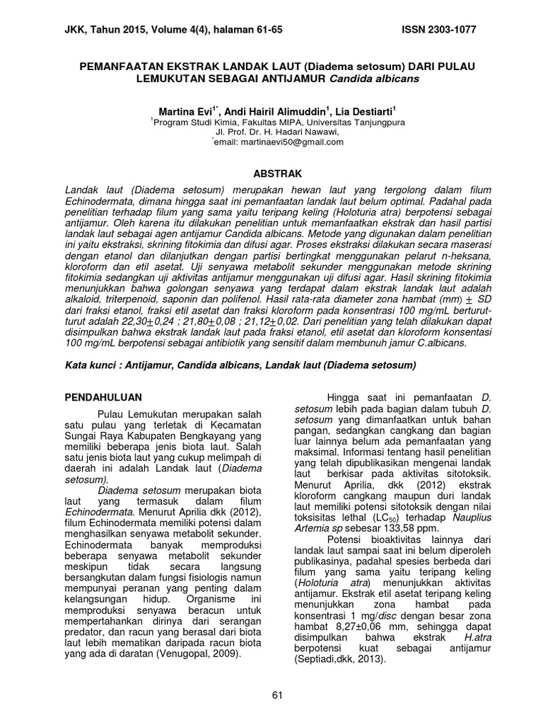 Landak Laut DLM Farmasi PDF | PDF