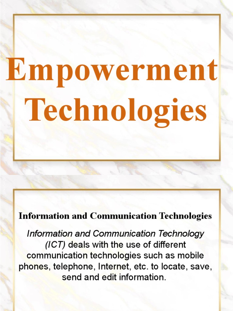 Empowerment Technologies | PDF | Semantic Web | World Wide Web