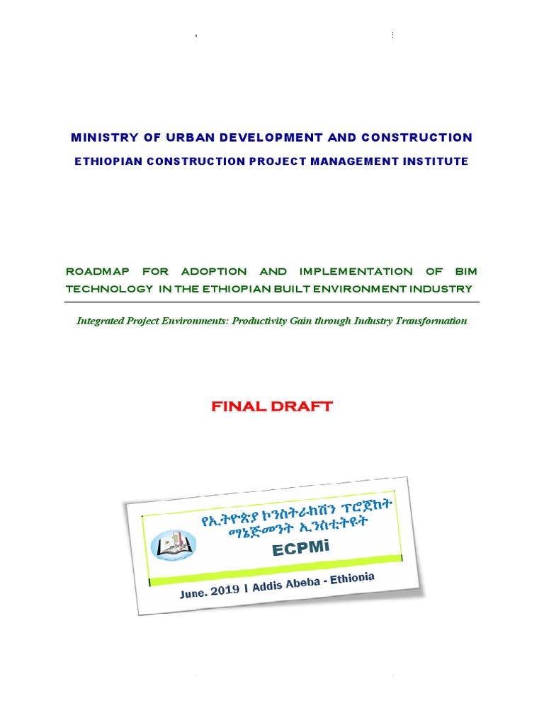 Final Draft BIM ROADMAP PDF | PDF | Building Information Modeling ...