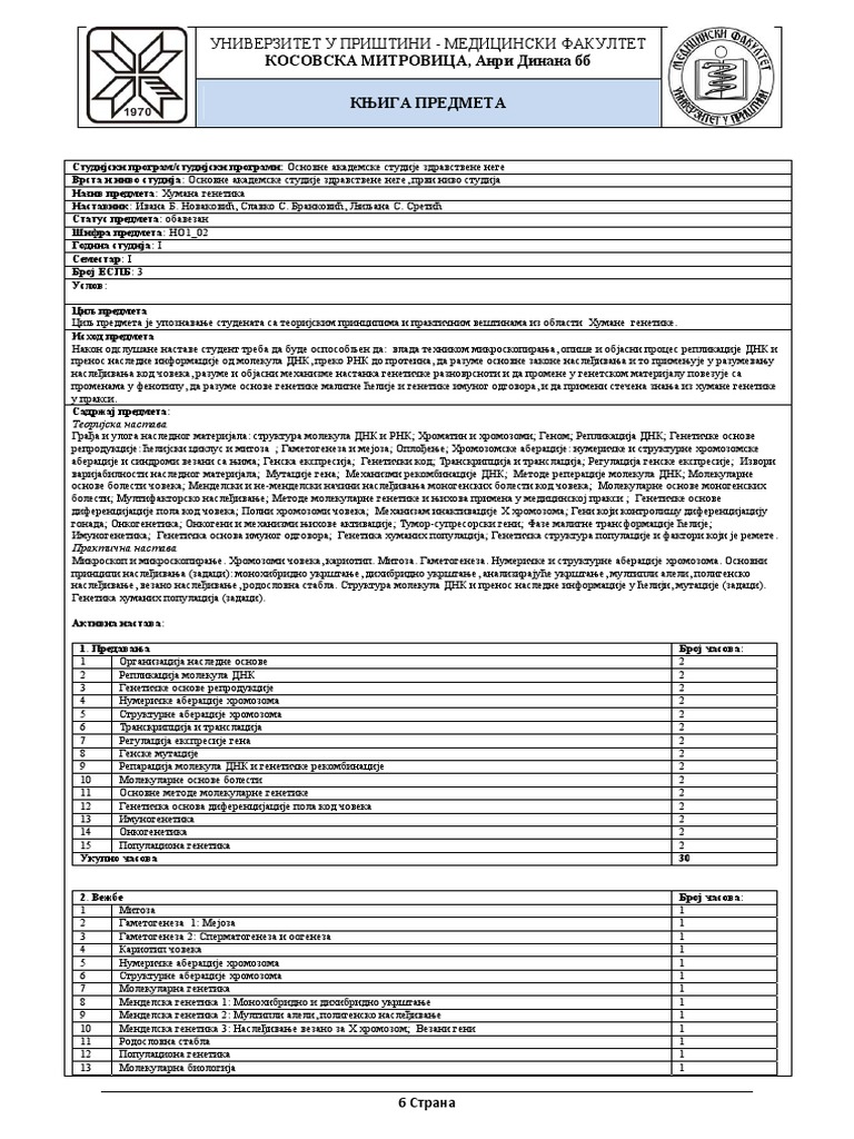 Humana Genetika PDF | PDF