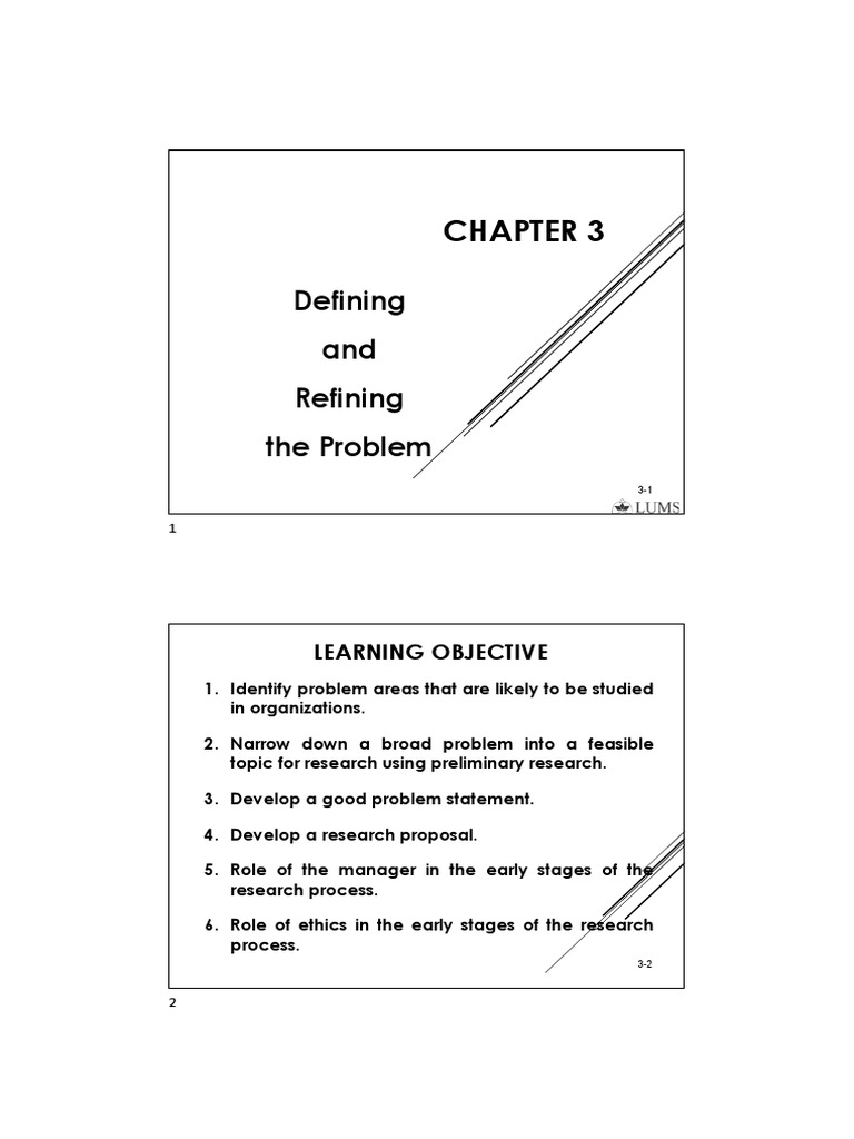 Defining and Refining The Problem: Learning Objective | PDF | Causality | Employee Retention