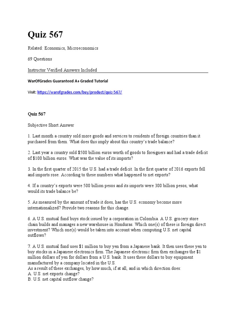 Quiz 567 | PDF