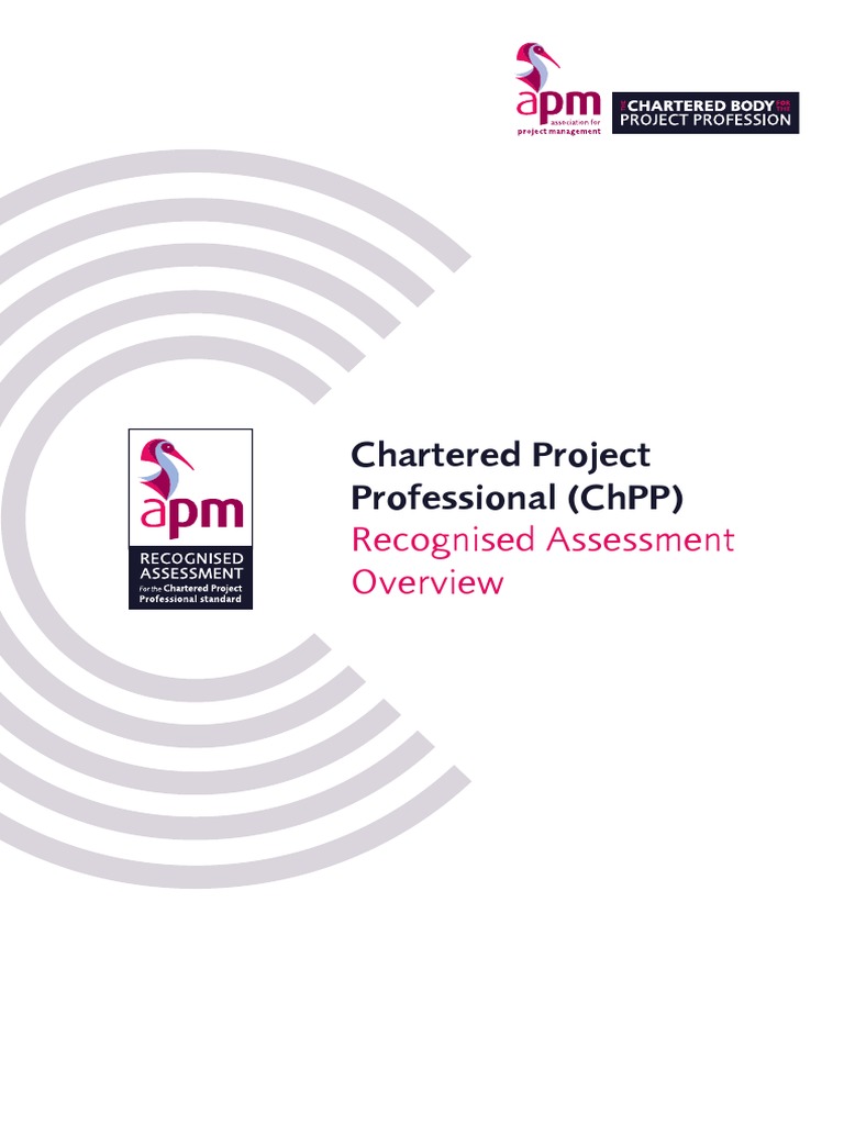 Chartered Project Professional (CHPP) : Recognised Assessment | PDF ...