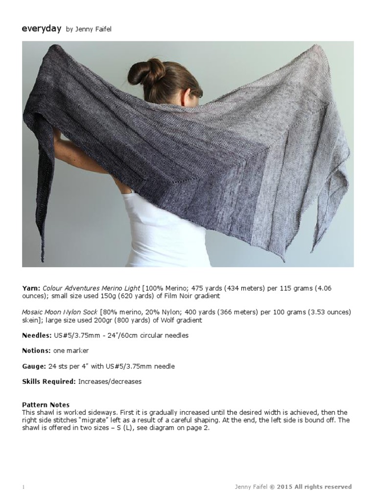 Everyday Knitting Pattern | PDF | Basic Knitted Fabrics | Knitting