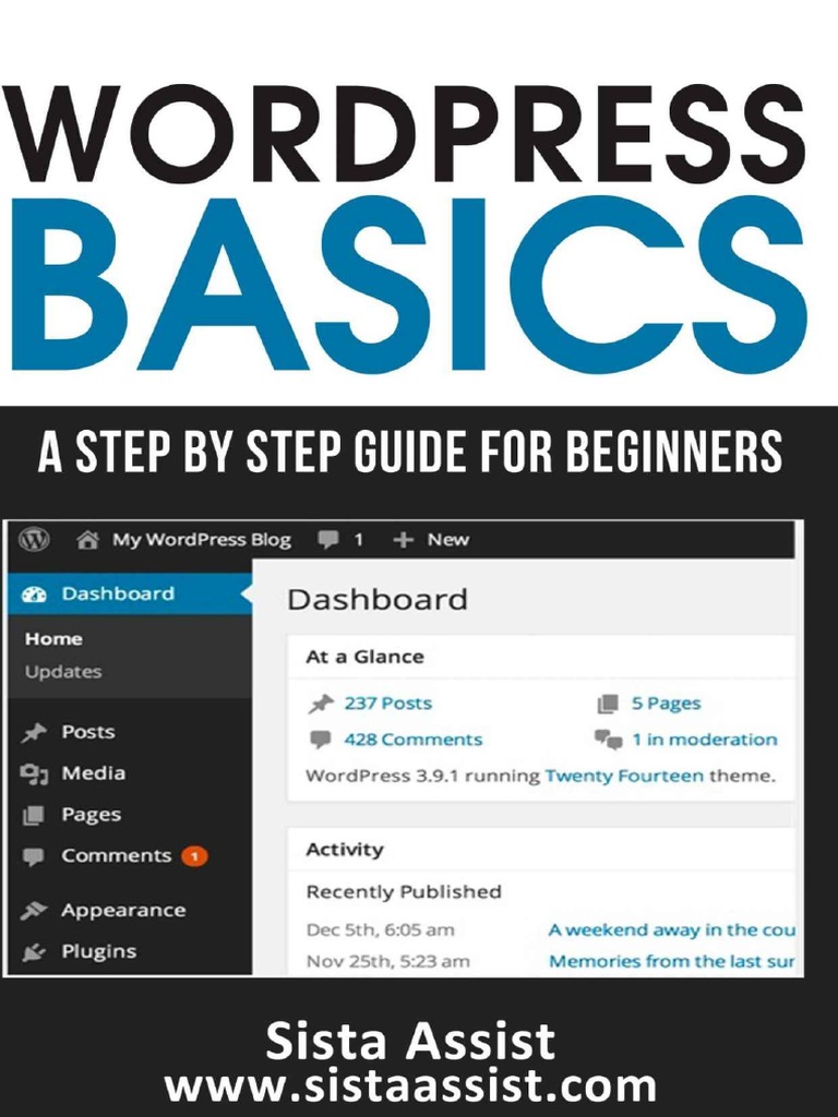 WordPress Basics, A Step by Step Guide For Beginners PDF | Download ...
