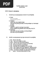 Sample NG Sulating Pangwakas Sa Filipino | PDF